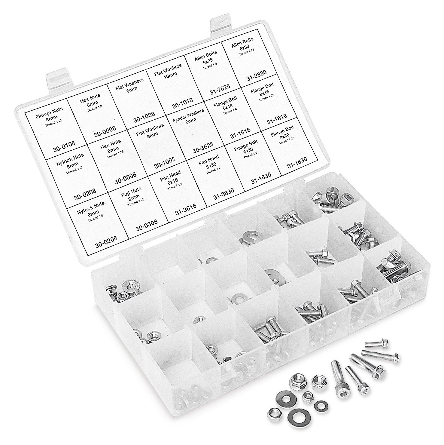 Motion Pro Metric Hardware Kit 180 Piece - Cycle Gear