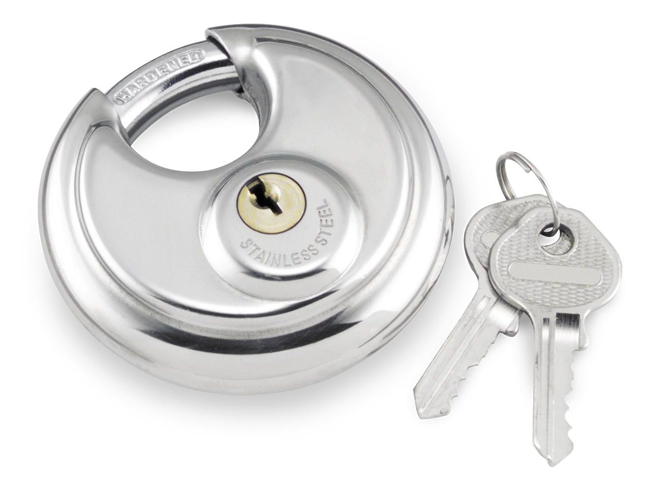 Bully Locks Stainless Round Padlock - Cycle Gear