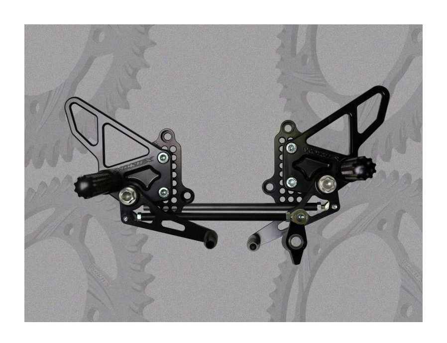 Vortex Adjustable Rearsets Ducati 848 / 1098 / 1198 2007-2012 - Cycle Gear
