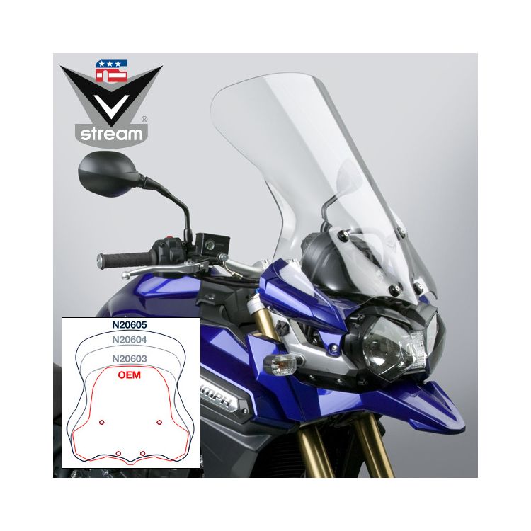 National Cycle VStream Tall Touring Windscreen Triumph Tiger Explorer ...