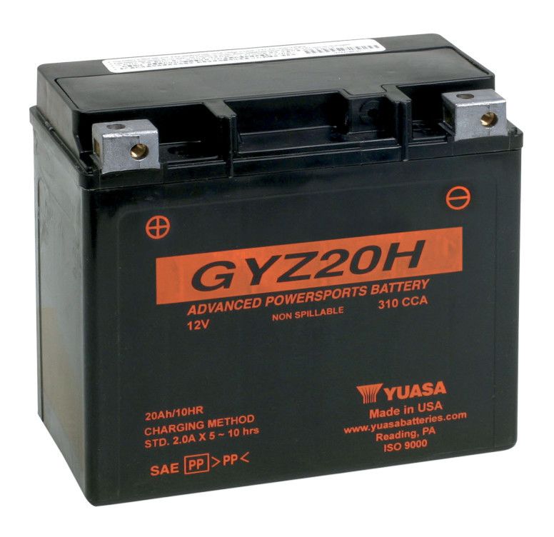 Yuasa GYZ20H Factory Activated AGM High Performance Battery - Cycle Gear