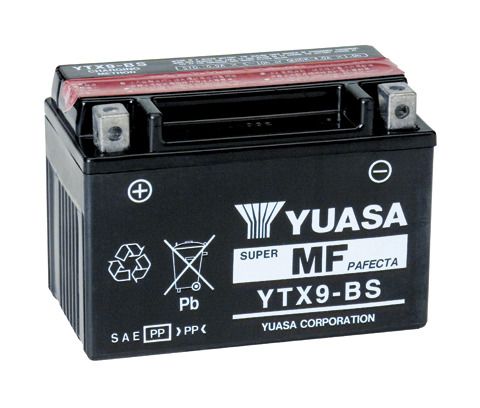 Yuasa YTX9-BS AGM Battery - Cycle Gear