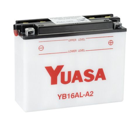 Yuasa YB16AL-A2 Yumicron Conventional Battery - Cycle Gear