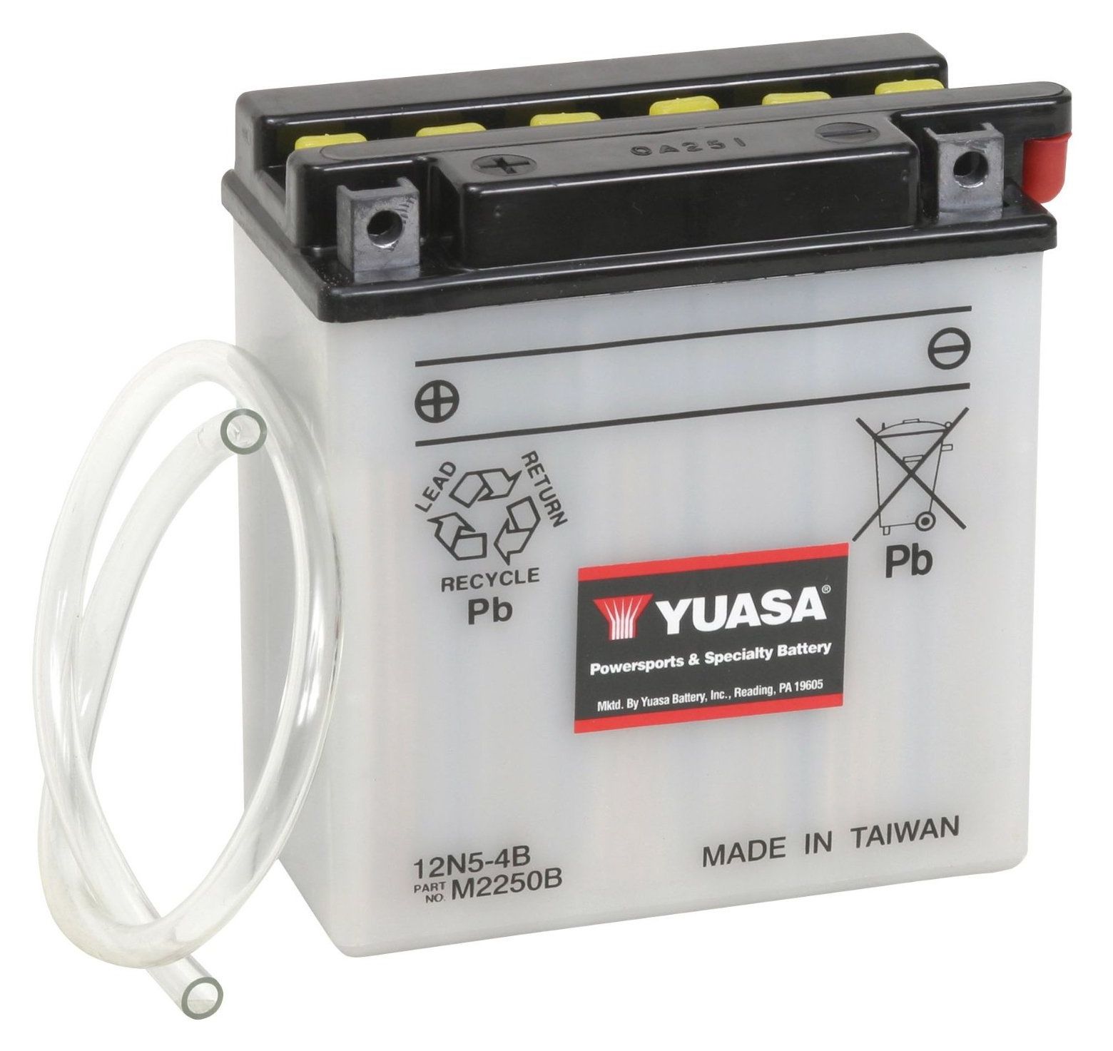 Yuasa 12N5-4B Conventional Battery - Cycle Gear
