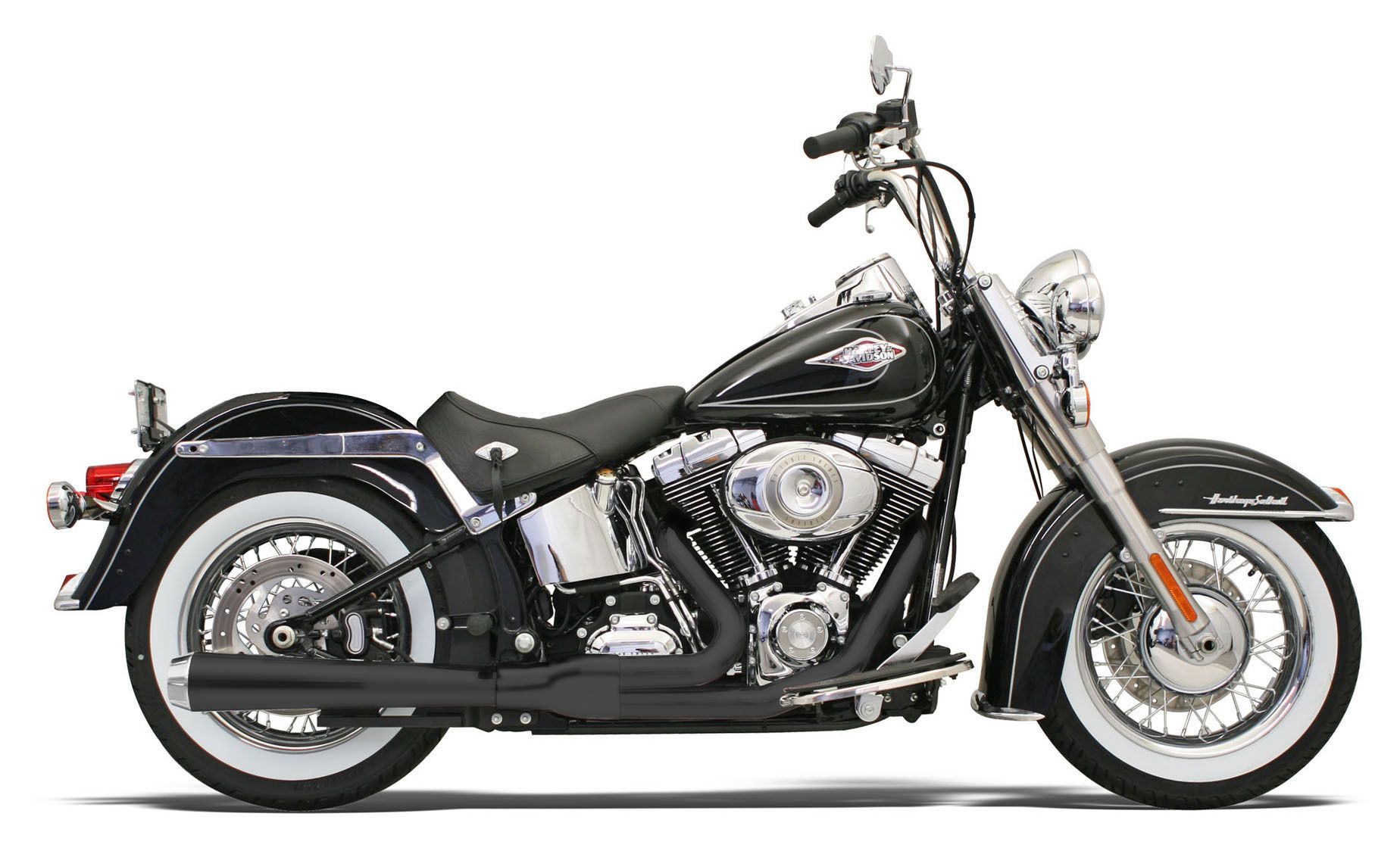 Bassani Road Rage II 2-Into-1 Exhaust For Harley Dyna With Tall Shocks ...