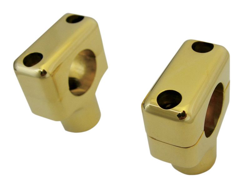 LA Choppers Brass Handlebar Risers For Harley - Cycle Gear