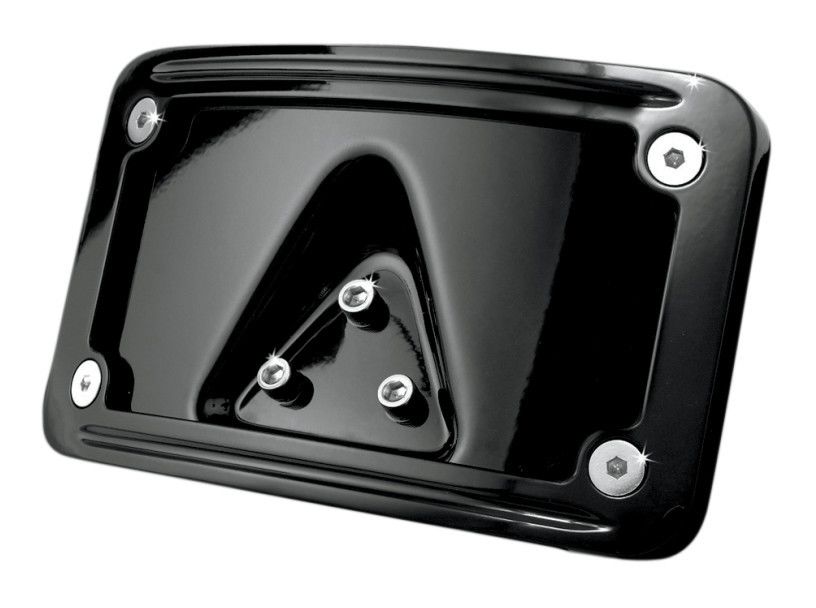Kuryakyn Curved Laydown License Plate Frame Mount For Harley - Cycle Gear