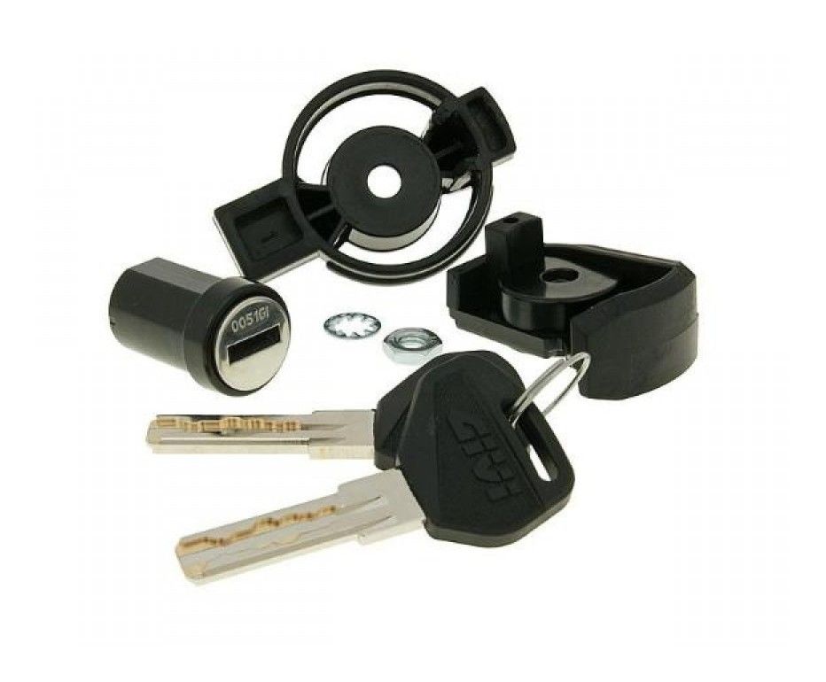 Givi SL101 / SL102 / SL103 / SL105 Black Key Security Lock Set - Cycle Gear