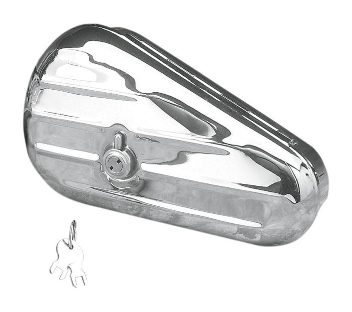 Drag Specialties Chrome Teardrop Toolbox For Harley - Cycle Gear