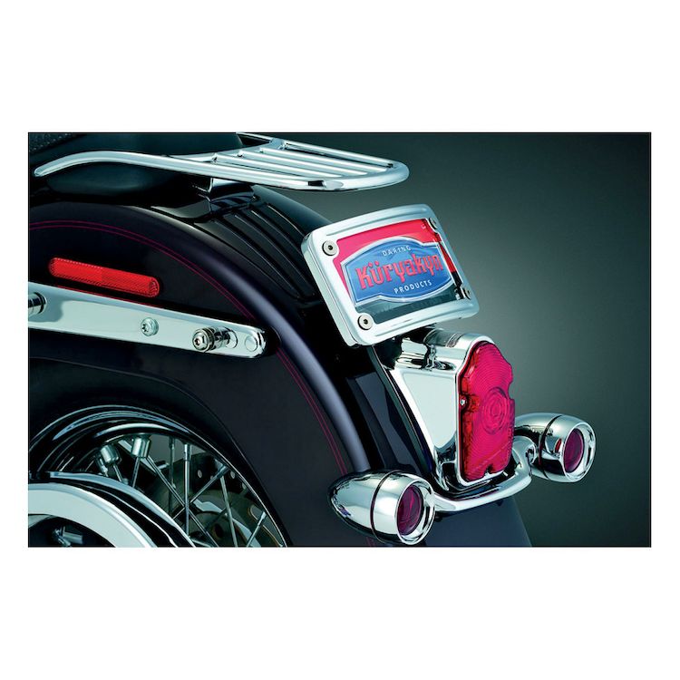 Kuryakyn Curved Laydown License Plate Mount For Harley Softail 1998 ...