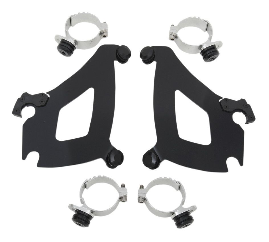 Memphis Shades Bullet Fairing Trigger-Lock Mount Kit For Harley Softail ...