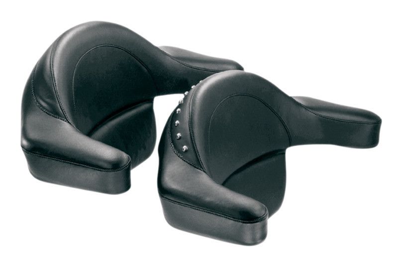 Mustang Extended Arm Wrap-Around Backrest For Harley Touring - Cycle Gear