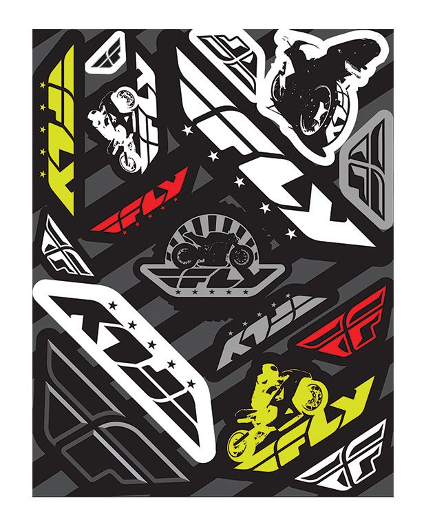Fly Racing Street Sticker Sheet - Cycle Gear