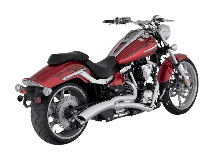 Vance & Hines Big Radius 2-Into-1 Exhaust For Yamaha Raider XV1900C ...