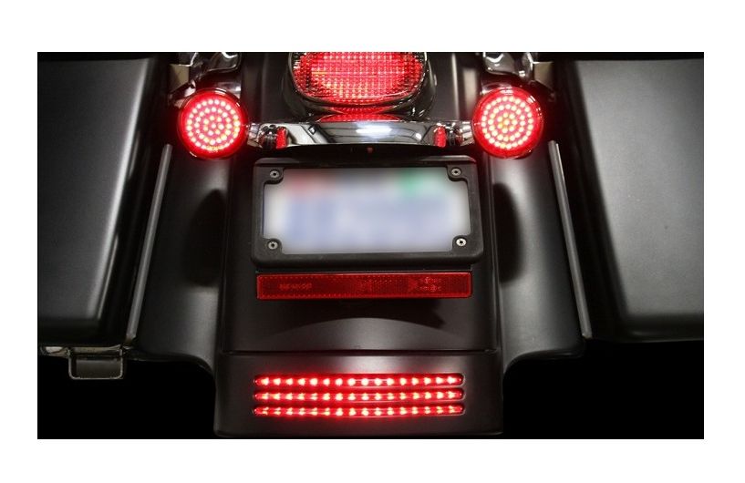 Custom Dynamics LED Tri-Bar Rear Fender Tip Light For Harley Touring ...