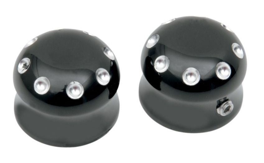 Covingtons Dimpled Front Axle Caps For Harley - Cycle Gear
