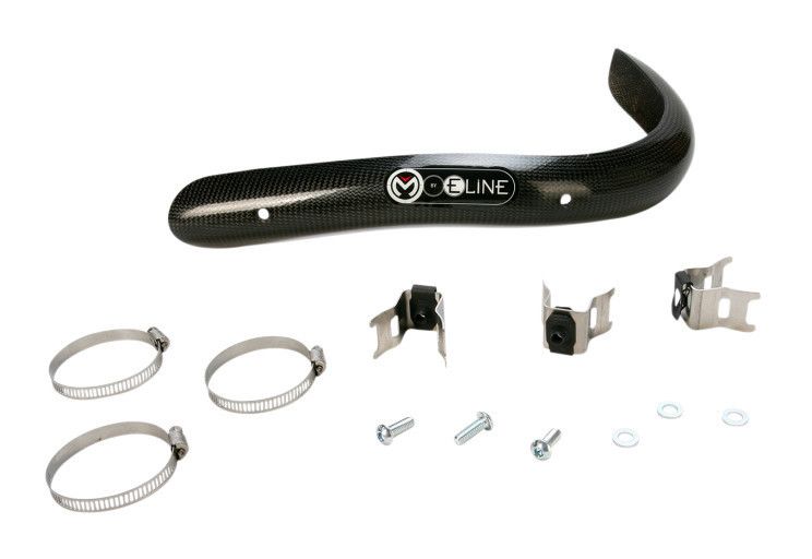 Moose Racing E-Line Carbon Fiber Pipe Guard KTM / Husqvarna / Husaberg ...
