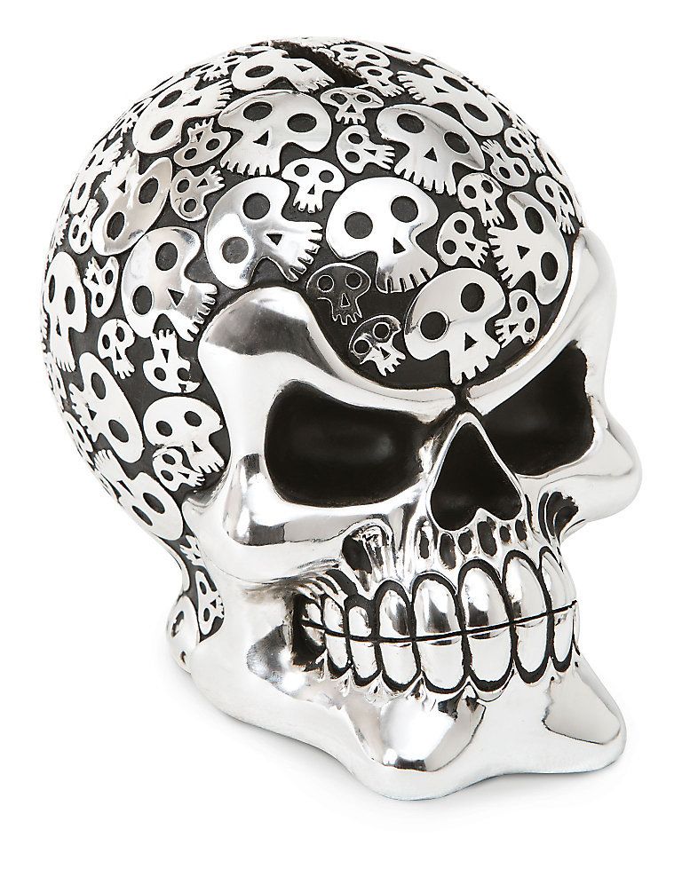 Wheelies Skull Head Bank - Cycle Gear