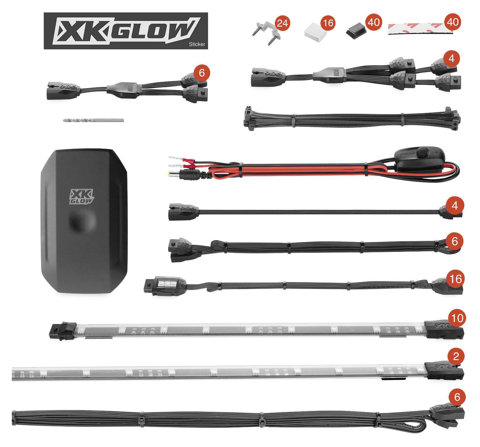 XKGlow XKChrome App Controlled LED Light Kit / UTV / ATV - Cycle Gear