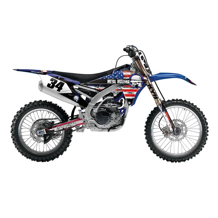Factory Effex Metal Mulisha Shroud / Airbox Graphics Kit Yamaha YZ250F / YZ450F 2014-2017 ...