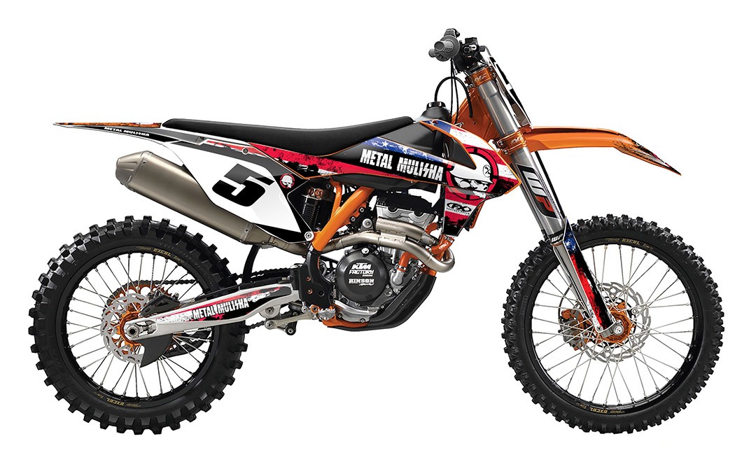 Factory Effex Metal Mulisha Shroud / Airbox Graphics Kit KTM SX / EXC ...