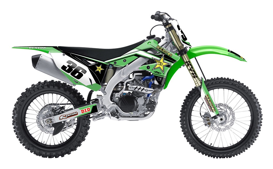Factory Effex Complete Rockstar Graphics Kit Kawasaki KX250F 2017-2018 ...