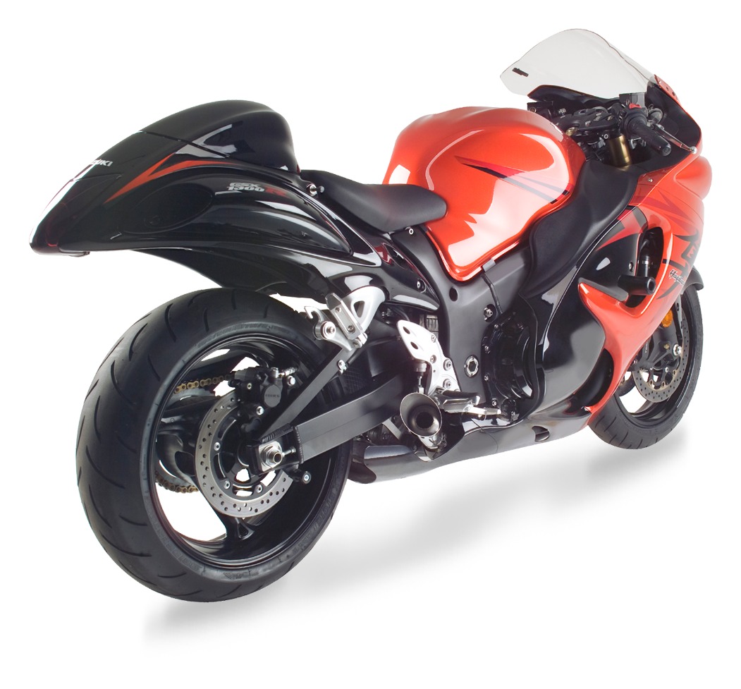 Hotbodies Racing Megaphone Slip-on Exhaust Suzuki Hayabusa 2008-2021 ...