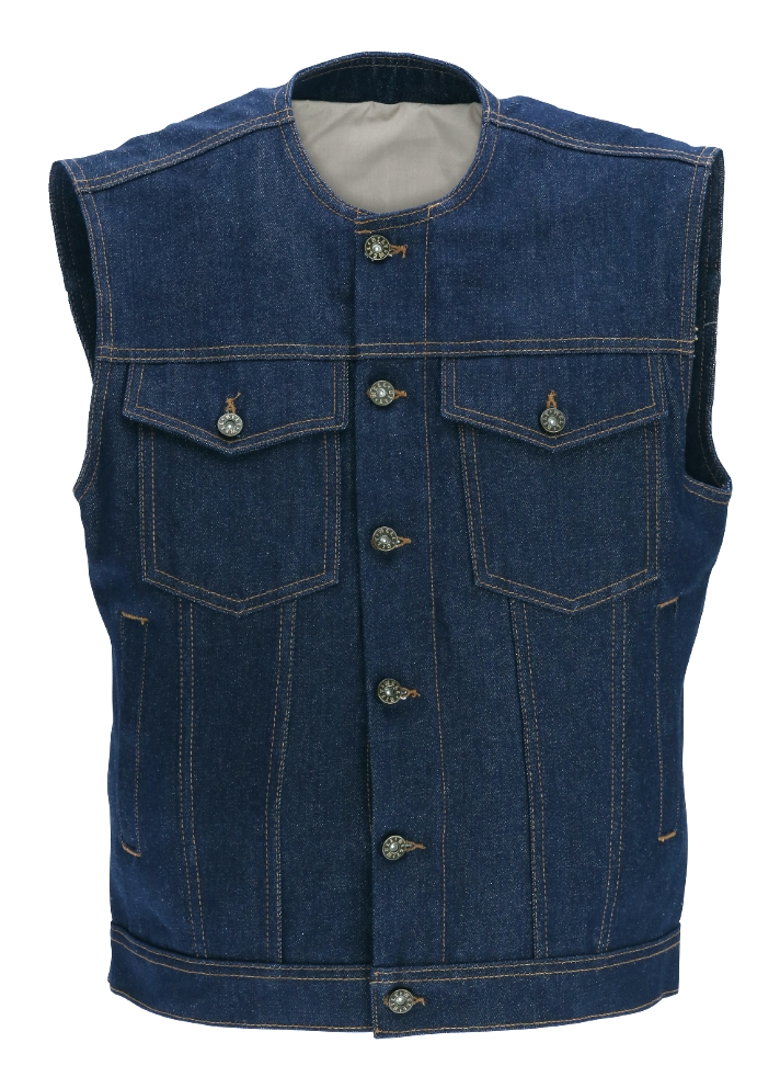 Street & Steel Redwood Denim Vest - Cycle Gear