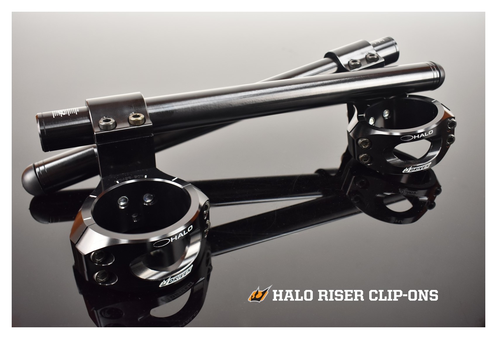 Driven Racing Halo Clip-On Risers - Cycle Gear