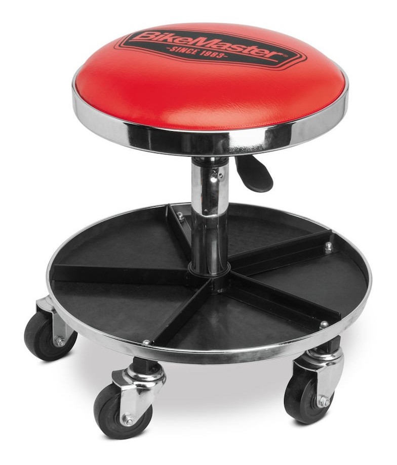 BikeMaster Ultimate Shop Stool With Tool Caddy - Cycle Gear