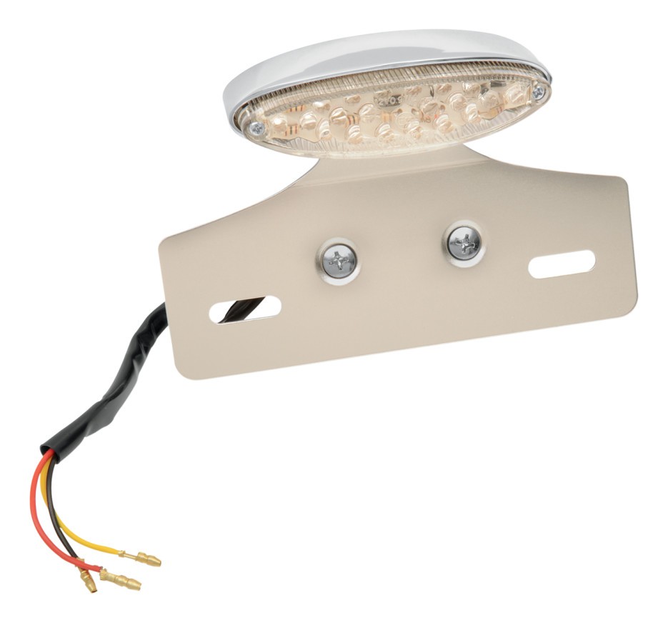 Drag Specialties Mini LED Cat Eye Taillight With License Plate Mount ...