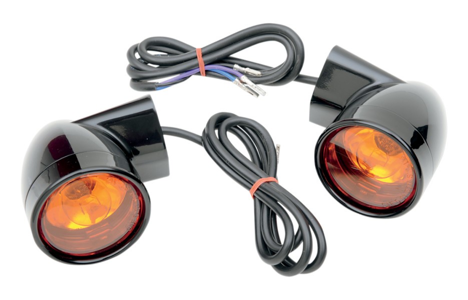 Drag Specialties Bullet-Style Front Turn Signals For Harley 1986-2025 ...