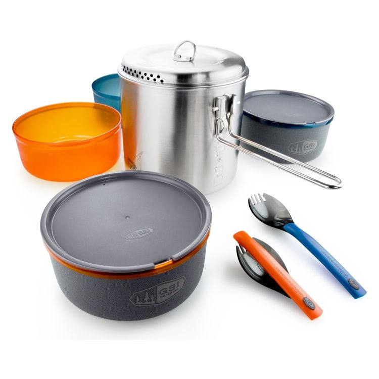 GSI Outdoors Glacier Stainless Dualist Cookware Set - Cycle Gear
