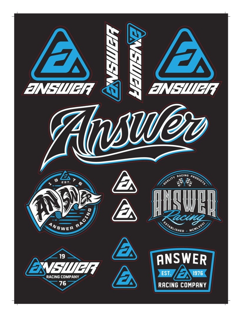 Answer Sticker Kit - Cycle Gear