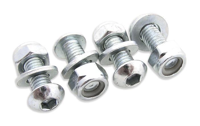 Bolt Hardware License Plate Fastener Kit - Cycle Gear