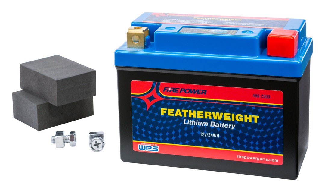 Fire Power Featherweight Lithium Battery HJB7BL-FP-IL - Cycle Gear