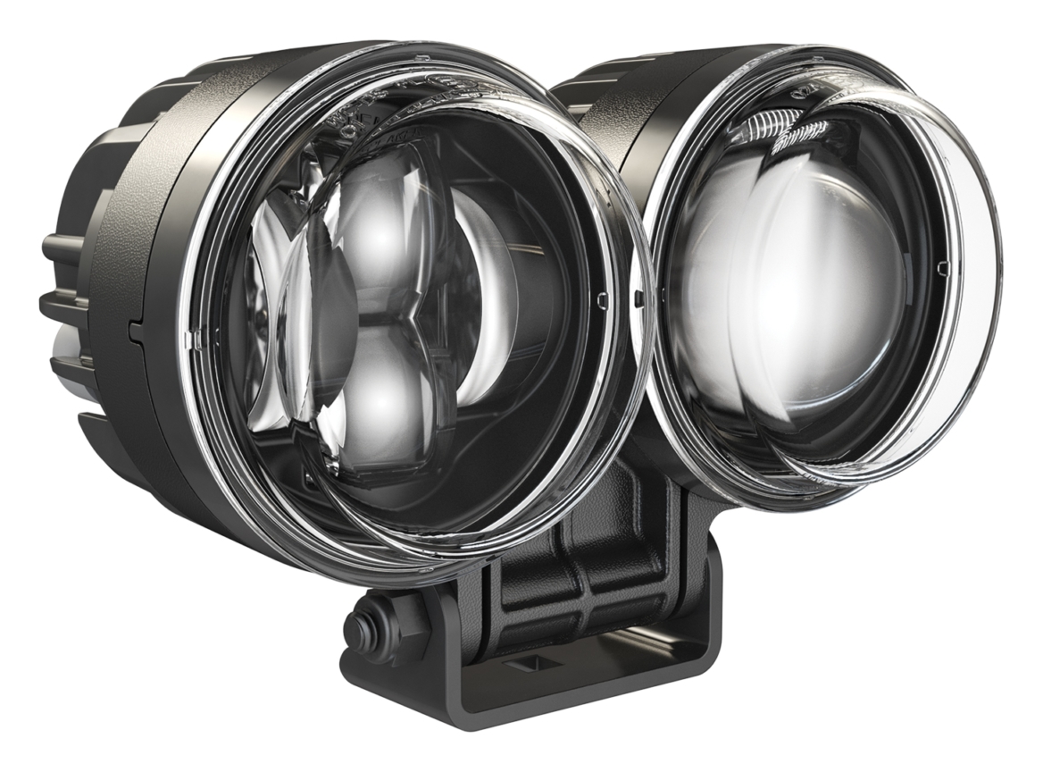 J.W. Speaker 93 M Dual LED Headlight Kit With Pedestal Mount - Cycle Gear