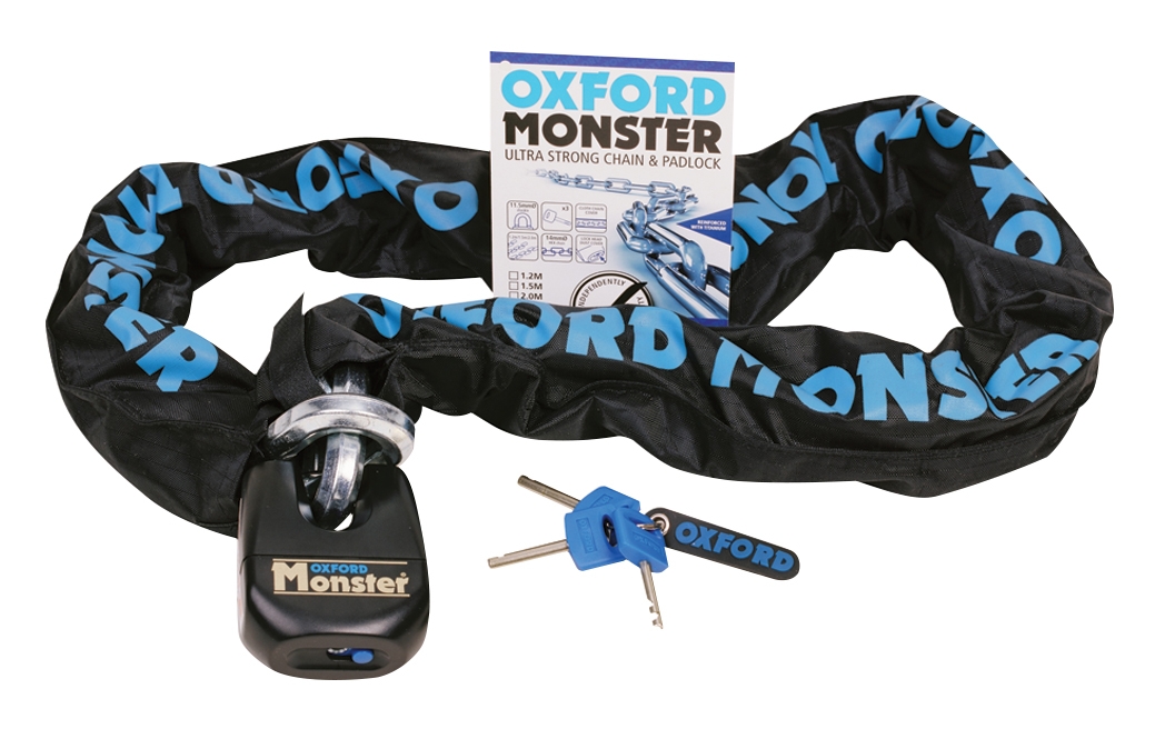 Oxford Monster 14mm Hex Chain & Padlock - Cycle Gear