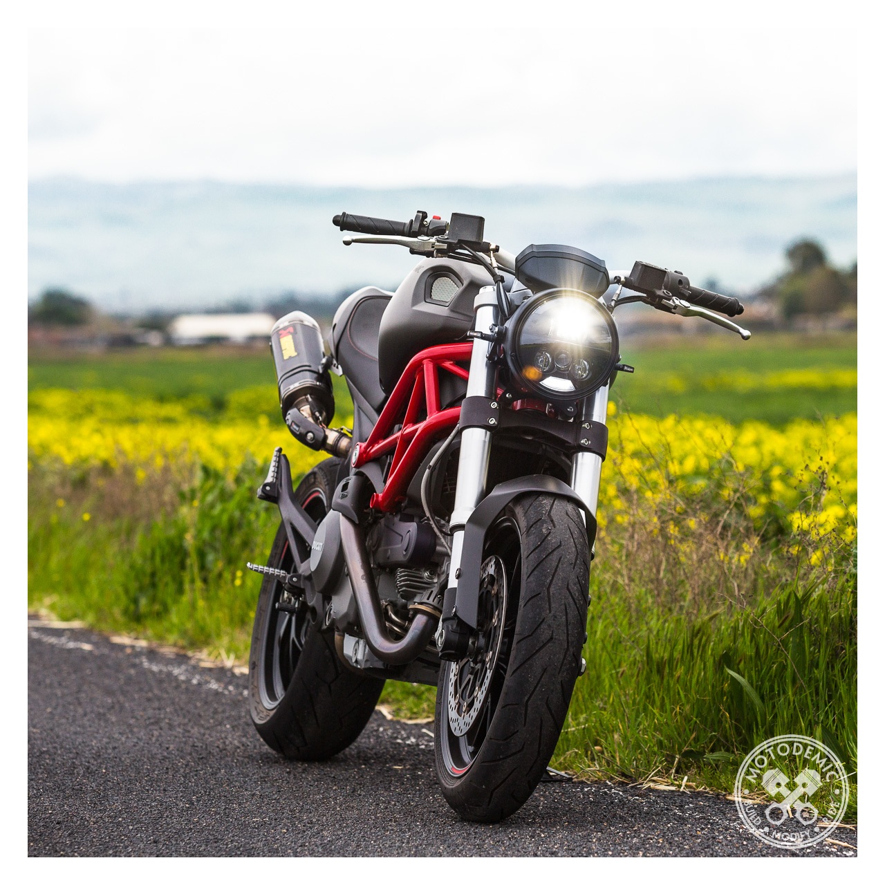ducati monster custom headlight