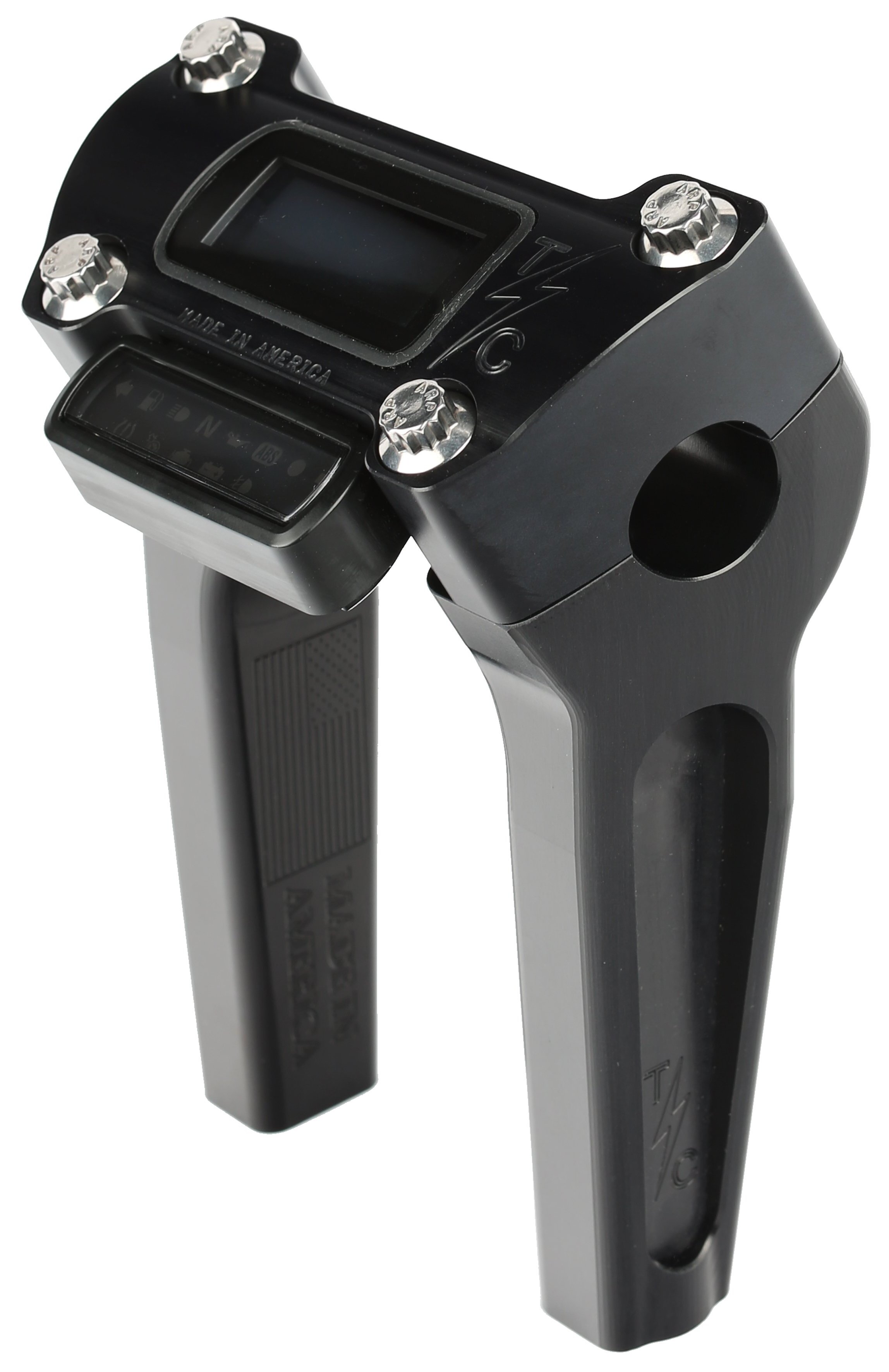 Thrashin Supply Risers With Gauge Cutout For Harley Street Bob ...