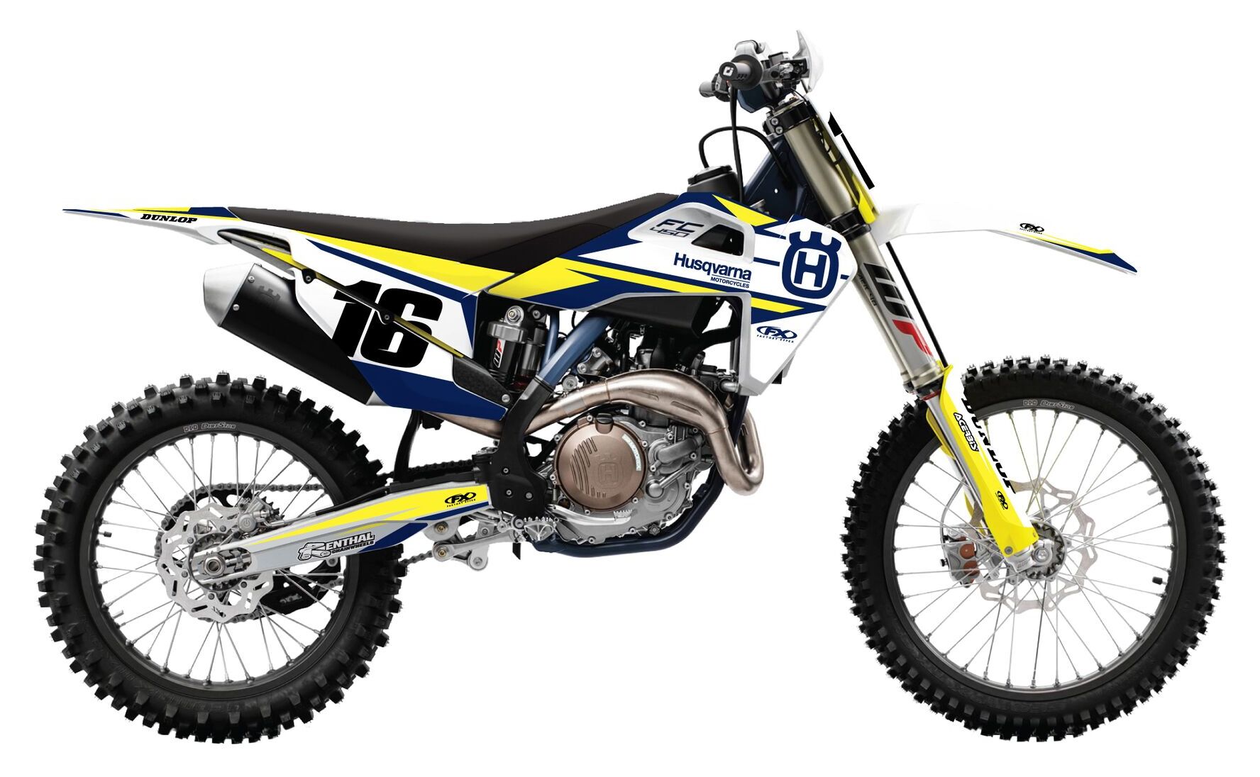 Factory Effex EVO 17 Shroud / Airbox Graphics Kit Husqvarna TC 85 2018 ...