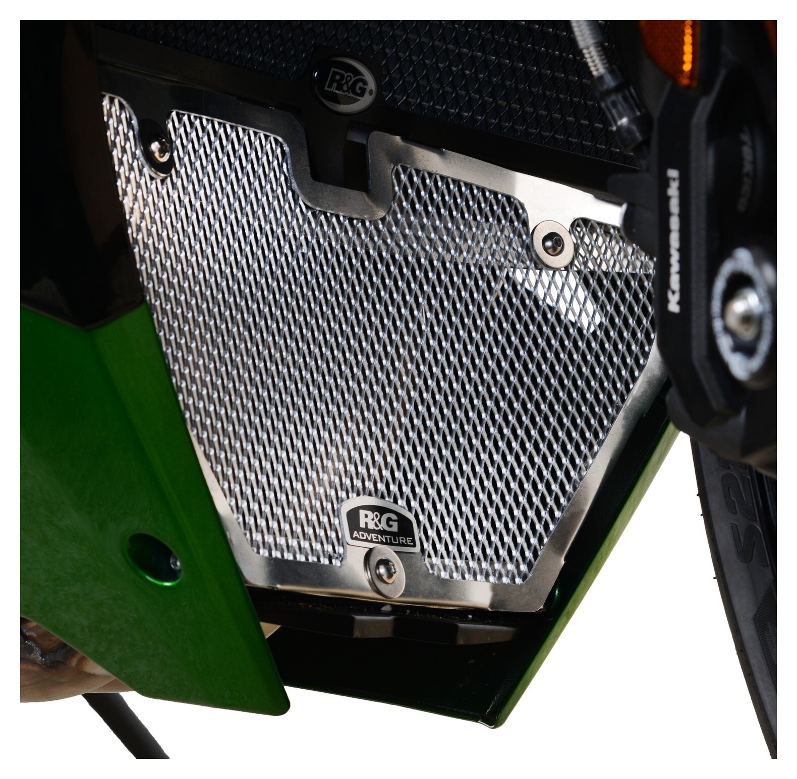 R&G Racing Exhaust Header Grill Kawasaki H2 SX / SE / SE+ - Cycle Gear