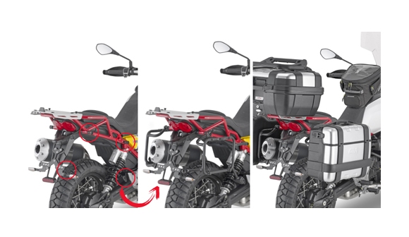 Givi PLOR8203MK Rapid Release Side Case Racks Moto Guzzi V85 TT 2019 ...