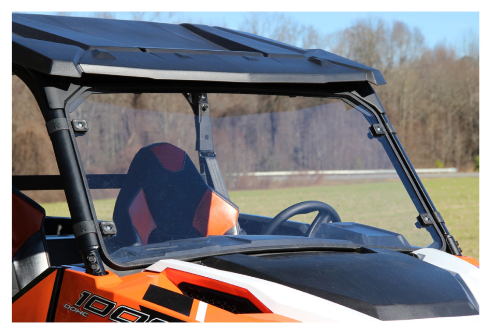Seizmik Poly Windshield Polaris General 1000 2016-2024 - Cycle Gear