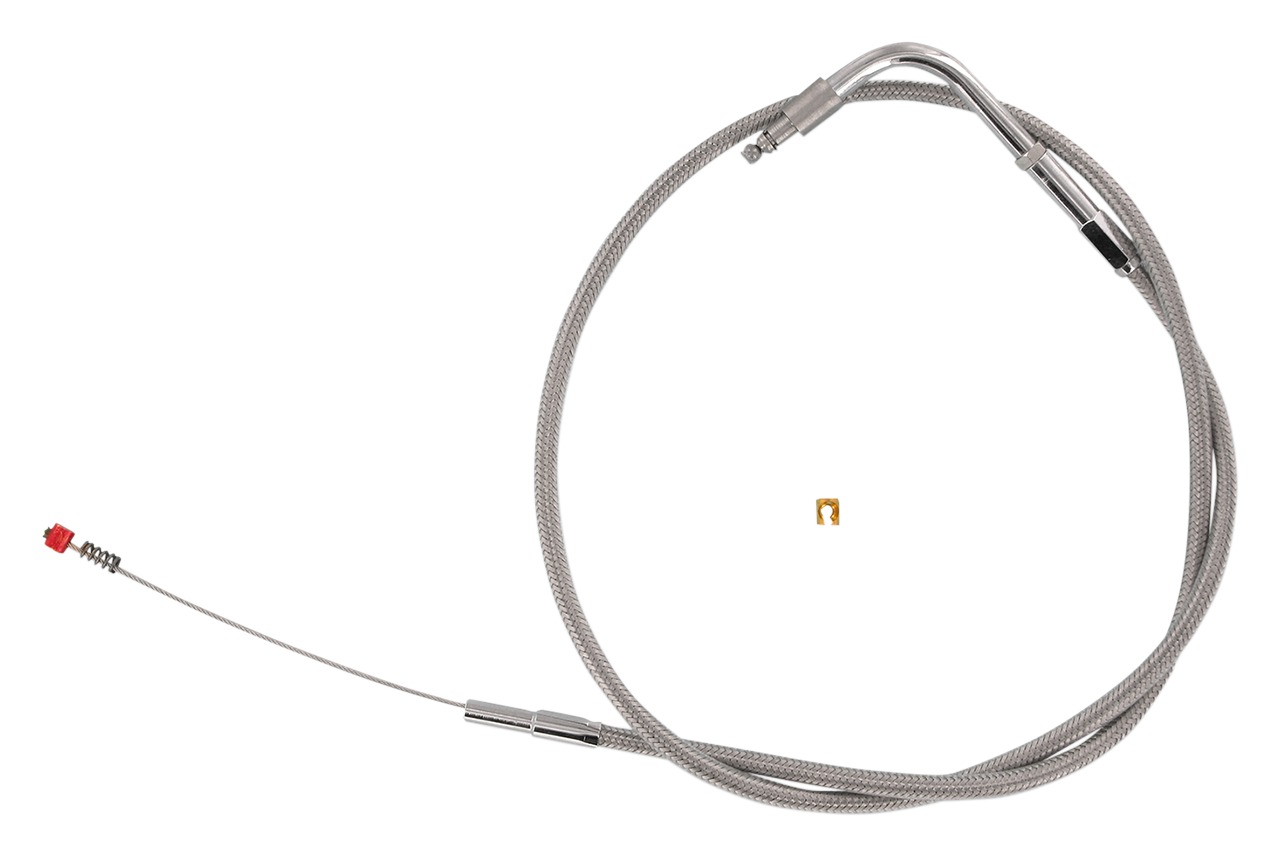 Barnett Stainless Steel Idle Cable For Harley Softail 2001-2015 - Cycle ...