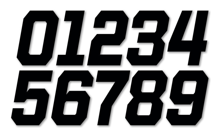 D'COR Visuals Race Series Numbers - Cycle Gear