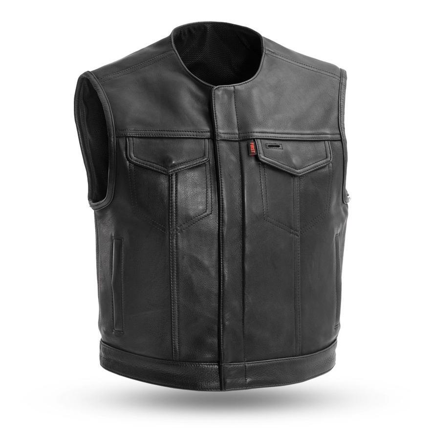 First Manufacturing Lowside Leather Vest - Cycle Gear