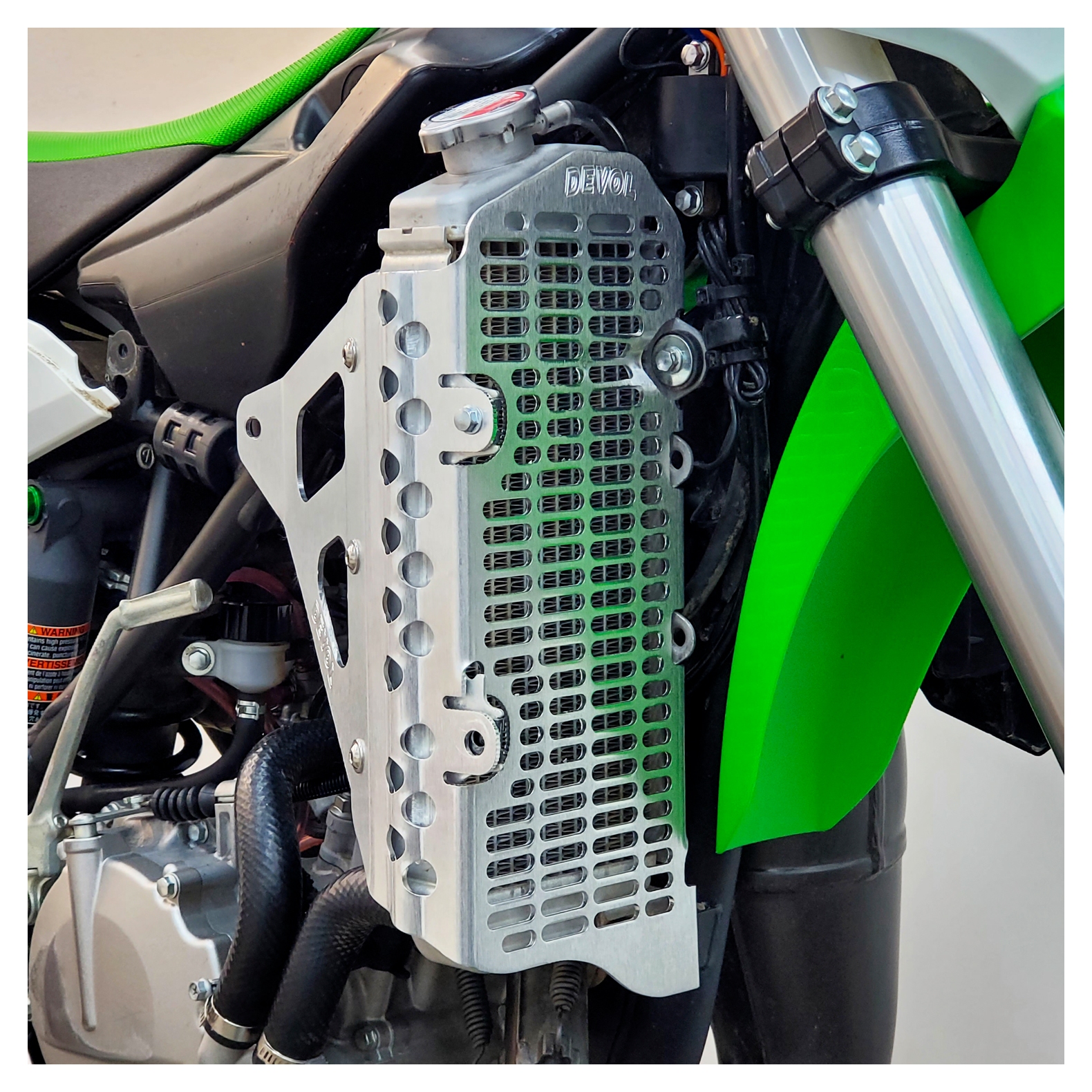 Devol Radiator Guard Kawasaki KX85 / KX100 2014-2020 - Cycle Gear