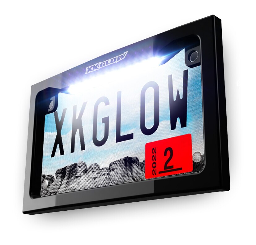 XKGlow Lighted License Plate Frame - Cycle Gear