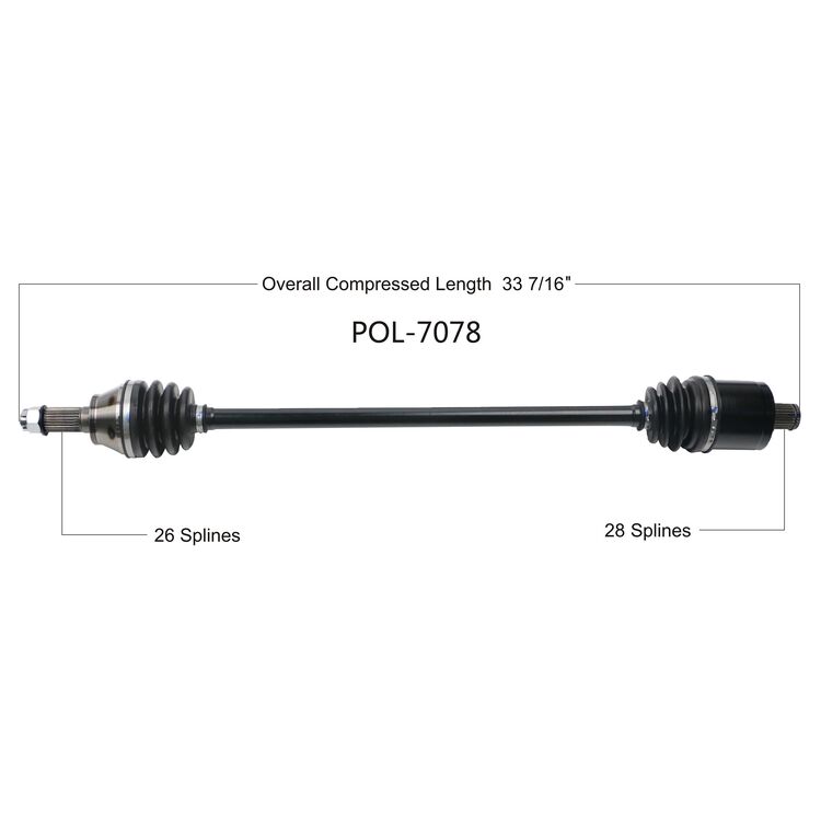 Open Trail OE 2.0 Front Axle Polaris RZR XP Turbo 2018-2019 - Cycle Gear